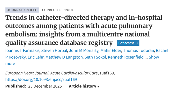 Trends in Catheter-Directed Therapy and In-Hospital Outcomes in Acute ...
