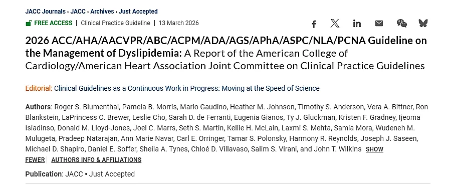 Nuha El Sayed: Focused Summary of the 2026 ACC/AHA Guideline on ...
